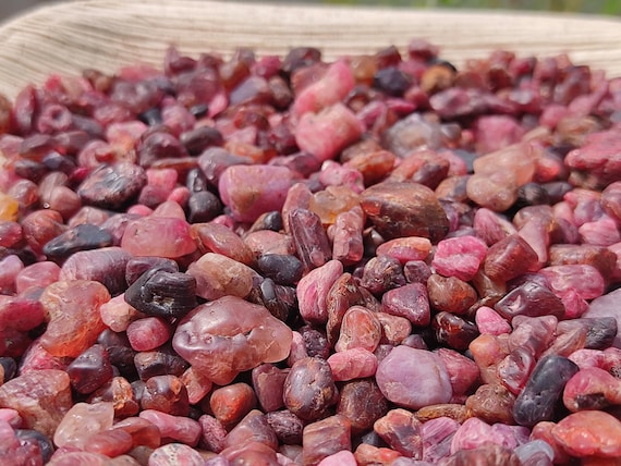 BURMESE RAW SPINEL Natural Burmese Red Spinel Tumble Raw - Etsy