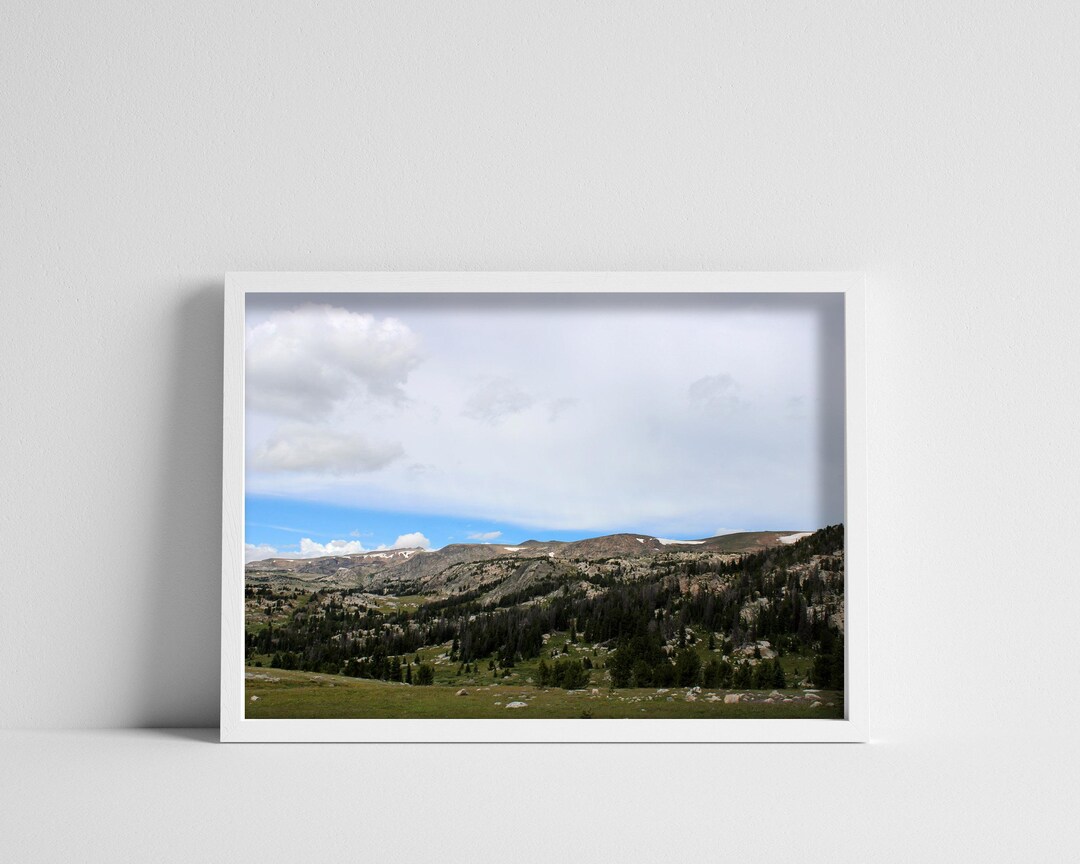 Edge of the Absaroka-beartooth Mountains From Wyoming Color Photography ...