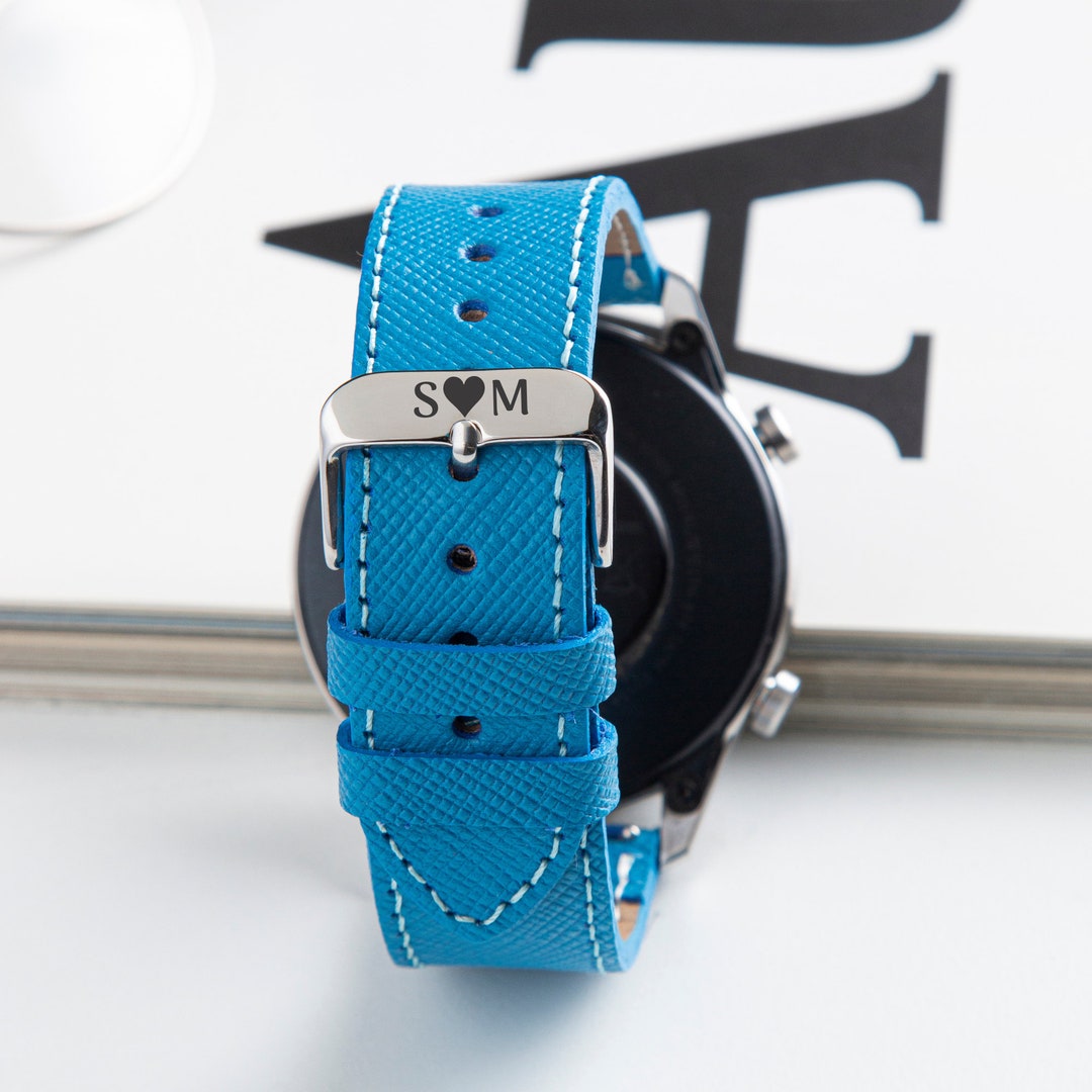 Leather Watch Band With Compitable Garmin Quick Fit, Quick Release ...