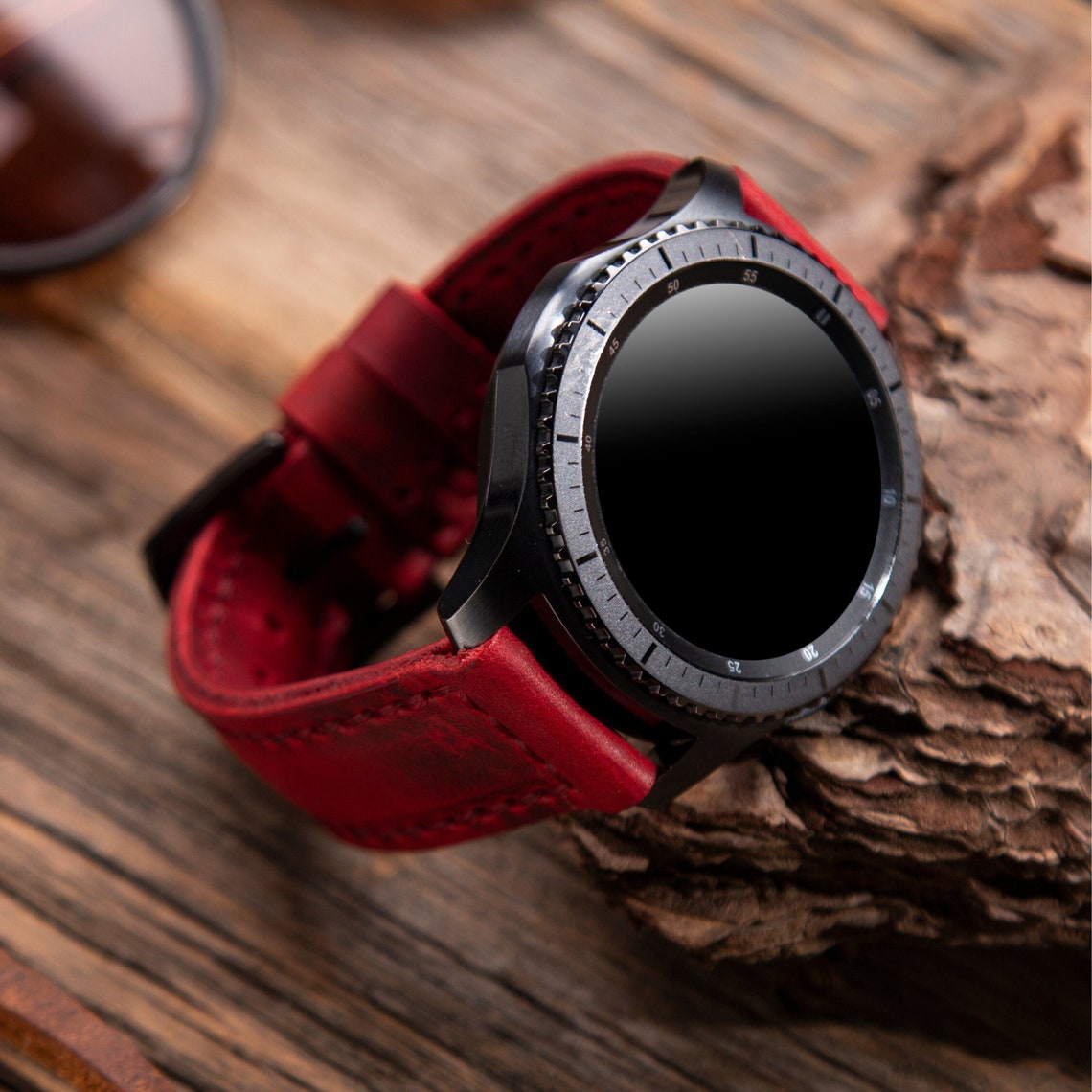 Custom Garmin Watch Strap, Personalized Gift, Red, Garmin Fenix ...