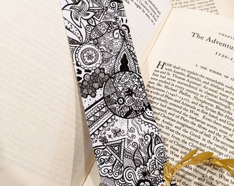 Zentangle Bookmark | Etsy