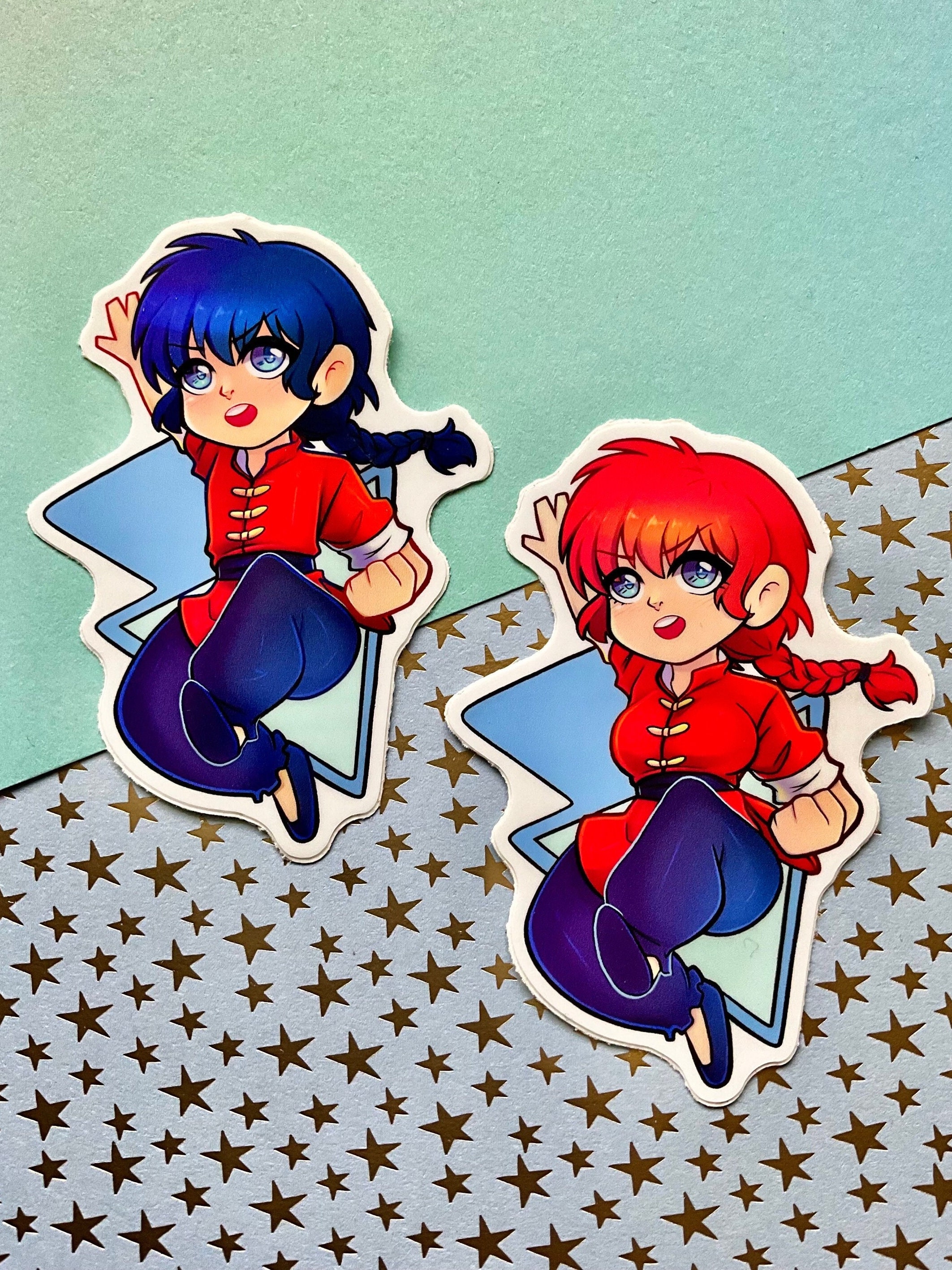 Boy or Girl Ranma Inspired Vinyl Stickers Waterproof - Etsy