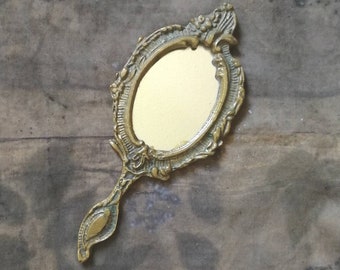 Gold Hand Mirror | Etsy