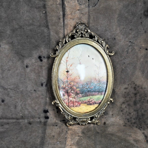 Vintage Oval Frame - Etsy