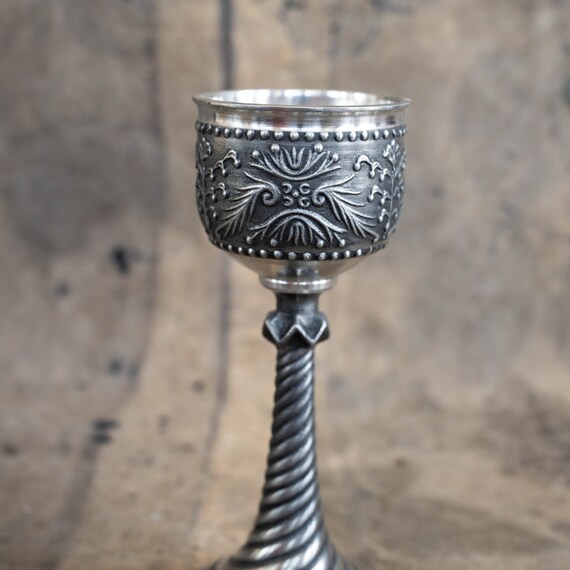 Pewter Goblet Vintage Altar Chalice Witch Ritual Cup - Etsy