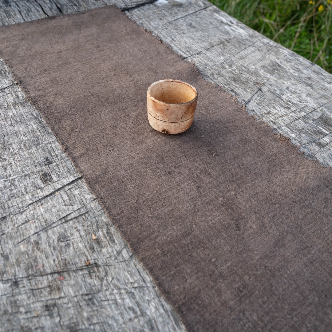 Chabu Linen Tea Runner Ceremonial Tea Mat Naturally Dyed Altar Cloth ...