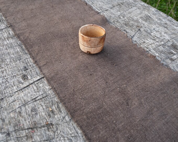 Chabu Table Runner for Gongfu Tea Ceremony. Wabi Sabi Mat. Black Willow ...