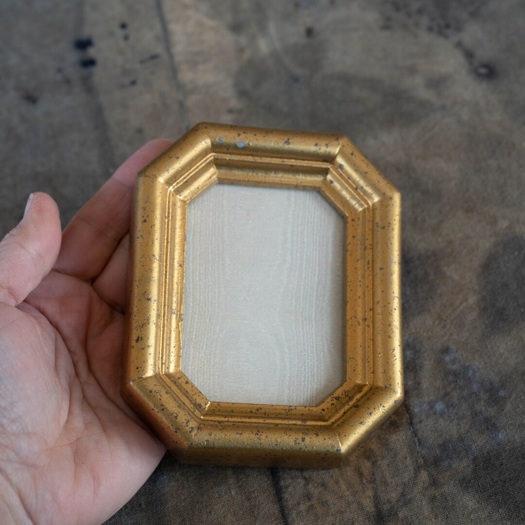 Vintage Italian Gold Picture Frame - Small Plastic Wall Frame for Your ...