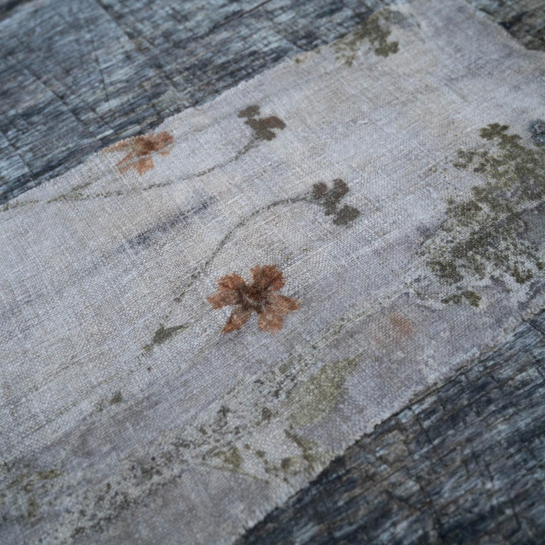 Linen Altar Cloth Handmade Tarot Cloth Hand Dyed Chabu Tea Runner ...