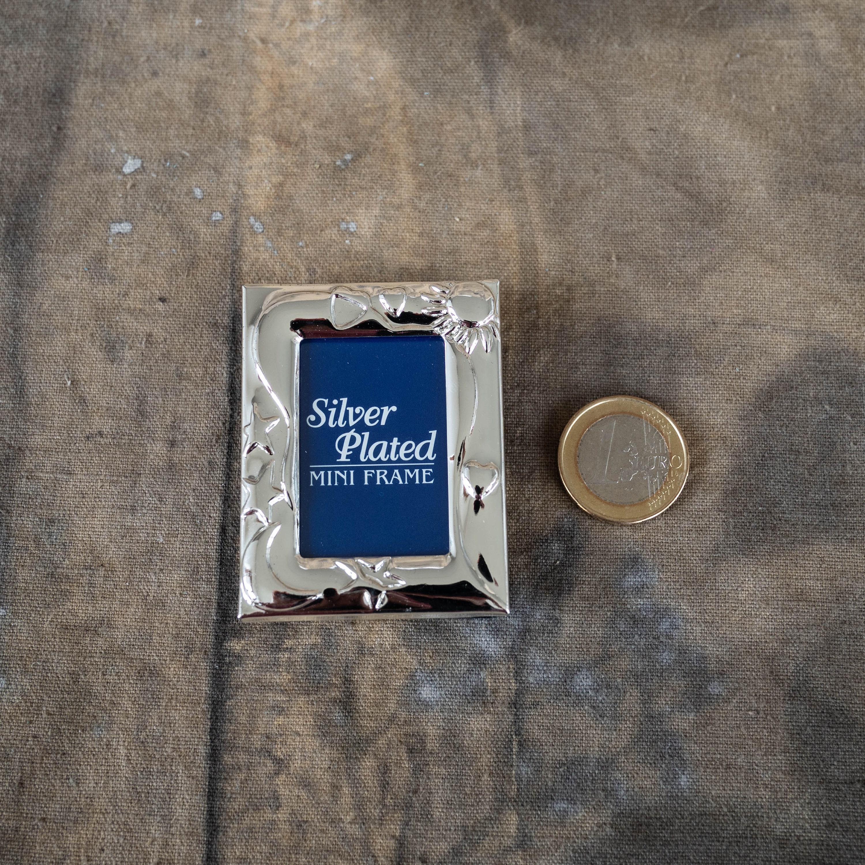 Mini Silver Frame Celestial Picture Frame Embossed Photo Frame - Etsy