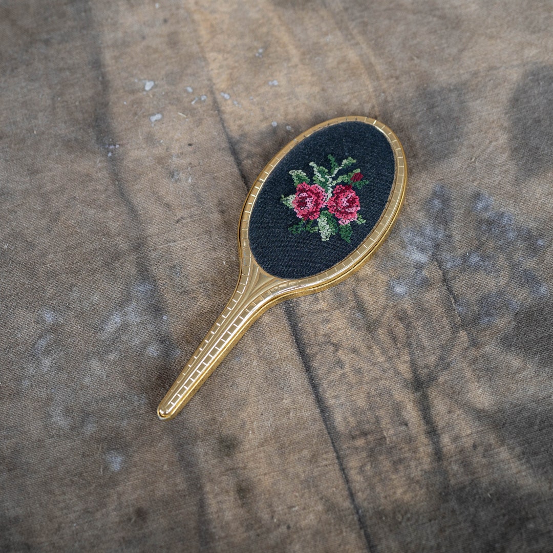 Small Hand Mirror Vintage Purse Mirror Tiny Handheld Mirror Vanity ...