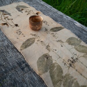 Linen Tea Runner Chabu Ceremonial Tea Mat Hand Dyed Altar Cloth Tea ...