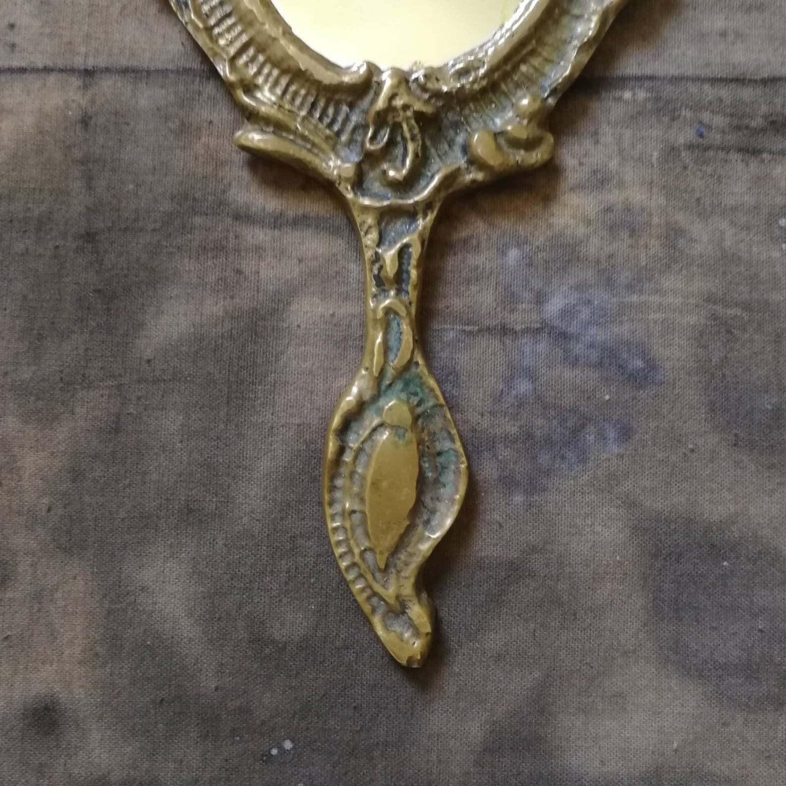 Hand Held Mirror Antique Hand Mirror Victorian Ornate Gold - Etsy