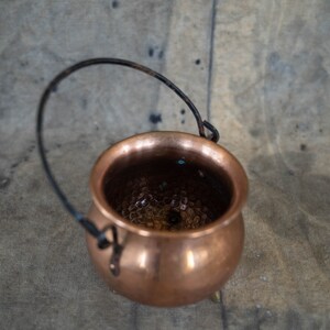Mini Copper Cauldron Vintage Witches Pot Small Incense Burner Tiny ...