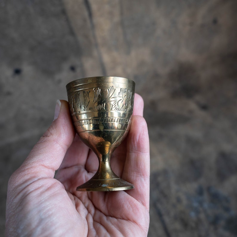 Brass Chalice Witch Wiccan Ritual Cup Vintage Altar Piece - Etsy