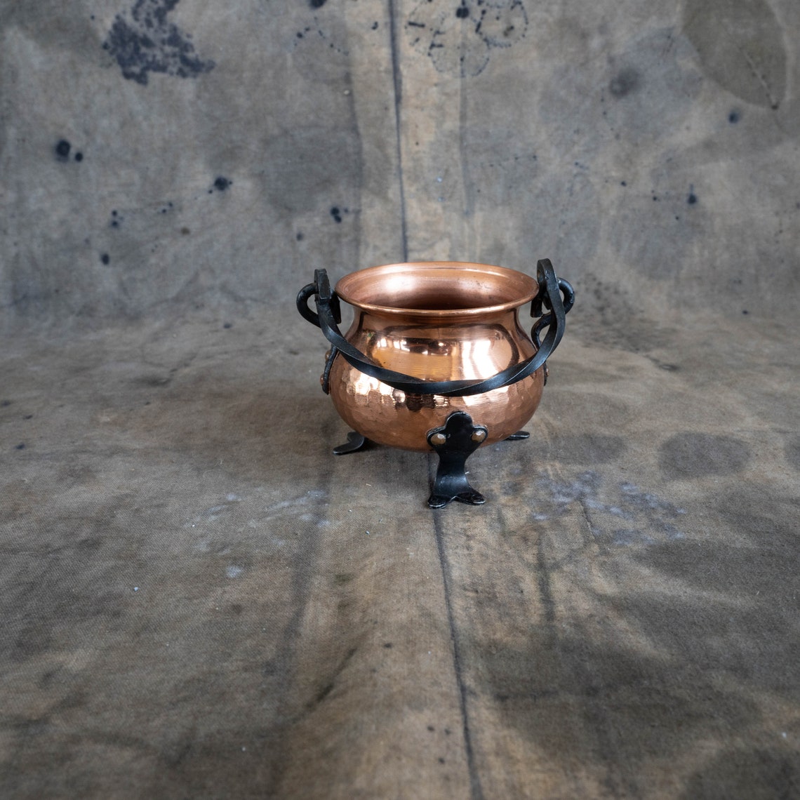 Mini Copper Cauldron Vintage Witch Pot Offering Bowl - Etsy