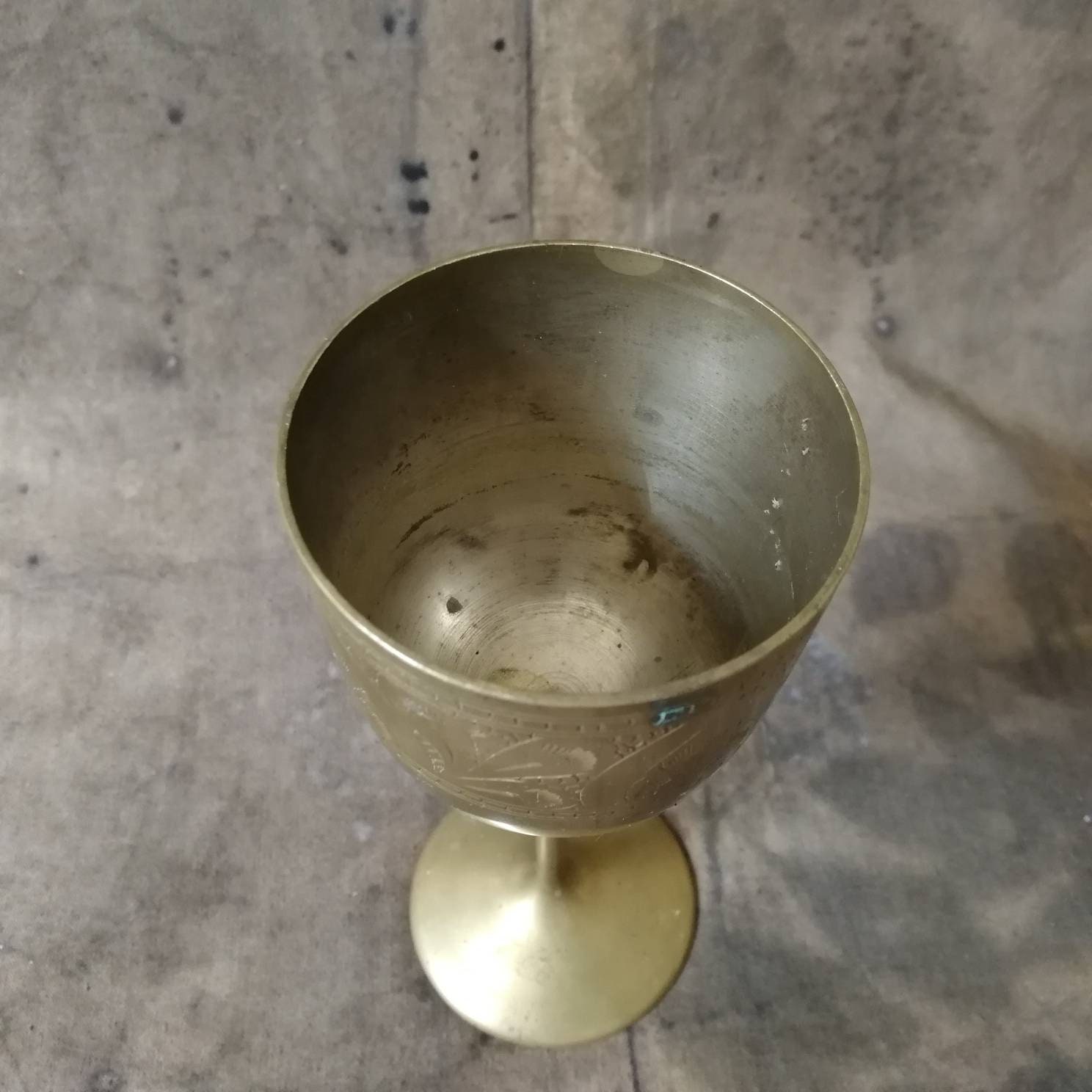 Brass Chalice Wine Goblet Witch Wiccan Ritual Cup | Etsy