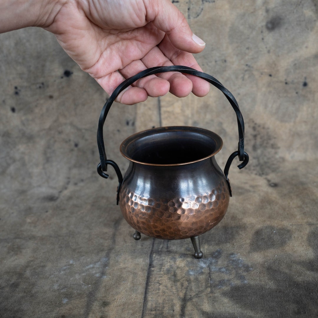 Small Copper Cauldron Vintage Spell Pot Witchy Gift Wiccan Planter - Etsy