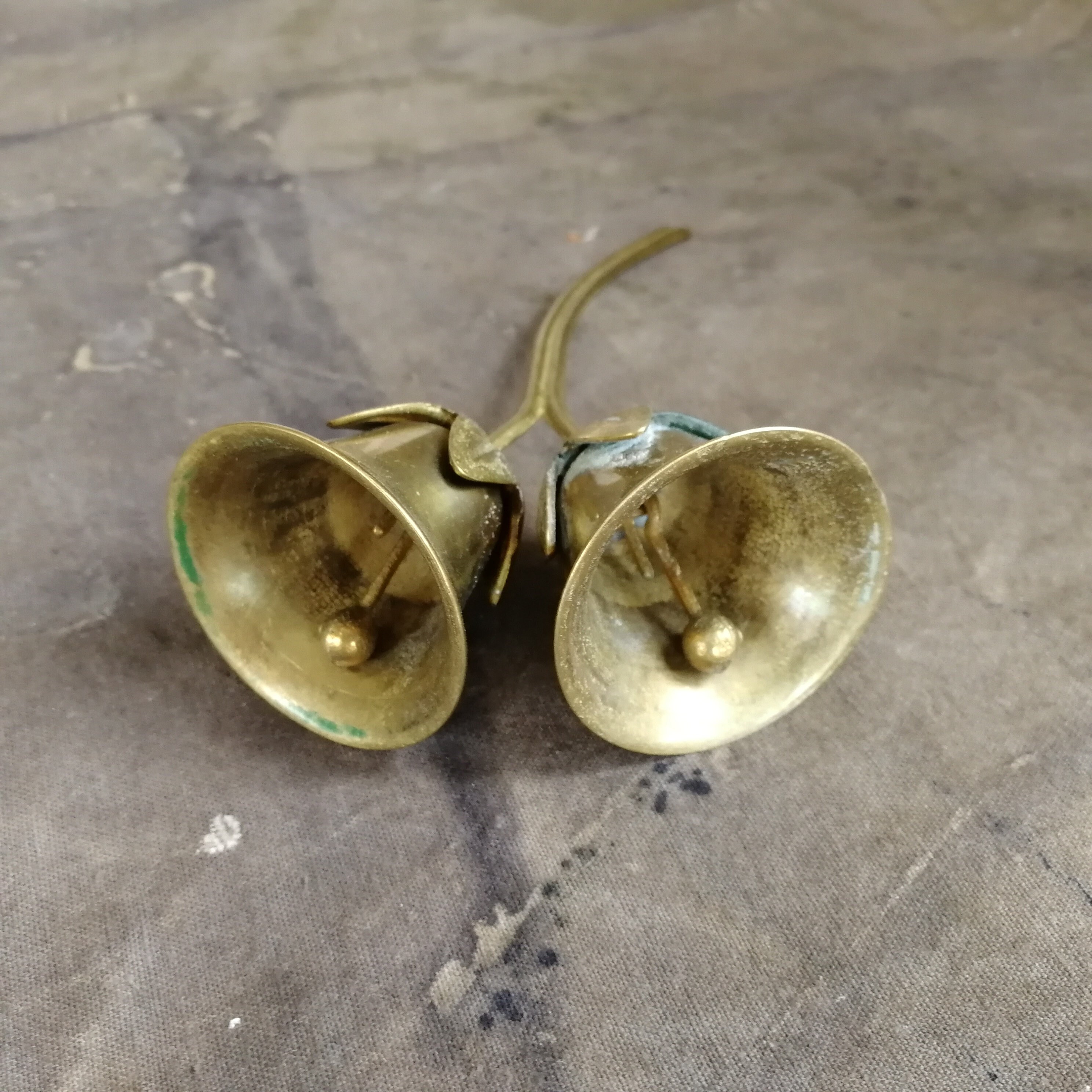 Vintage altar bell Brass hand bell Vintage witch bells | Etsy