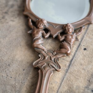 Original Art Nouveau Hand Mirror Art Deco Handheld Mirror Antique ...