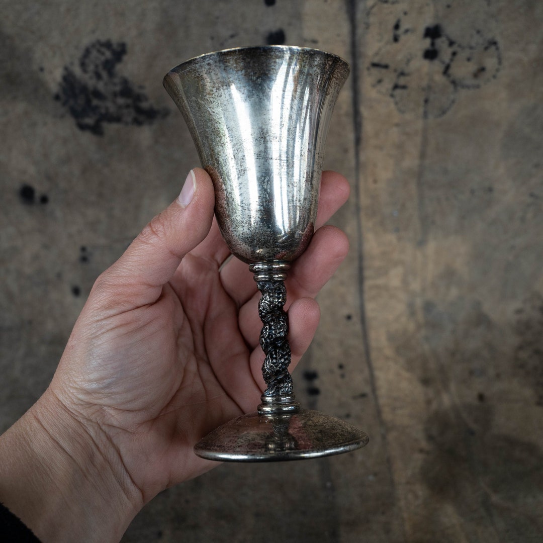 Silver Chalice Altar Ritual Cup Wedding Goblet - Etsy