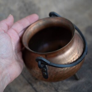 Copper Cauldron - Antique Altar Spell Pot - Witch Wiccan Planter ...