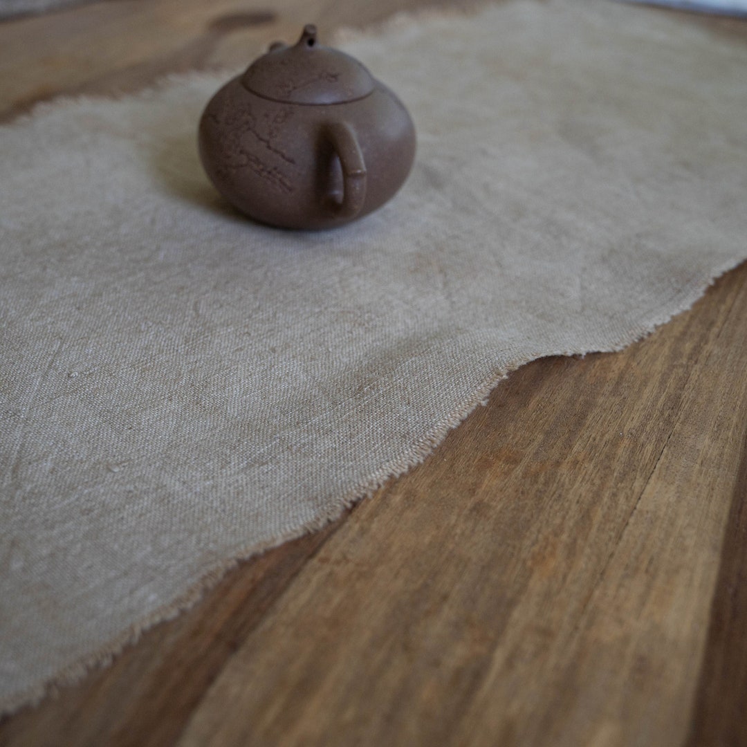 Chabu for Gongfu Cha Linen Tea Runner Naturally Dyed Altar Cloth - Etsy
