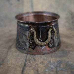 Copper Spell Pot Vintage Smudge Bowl Ritual Incense Burner Witch ...