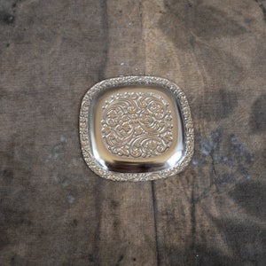 Silver Altar Plate Vintage Offering Bowl Mandala Trinket Dish - Etsy