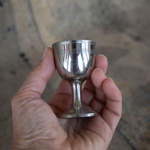 Vintage Altar Chalice - Silver Tone Ritual Cup - Wicca Witch Mini ...