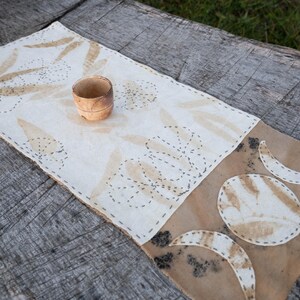 Triple Moon Altar Cloth Goddess Mystical Tarot Cloth Natural Plant Dyed ...