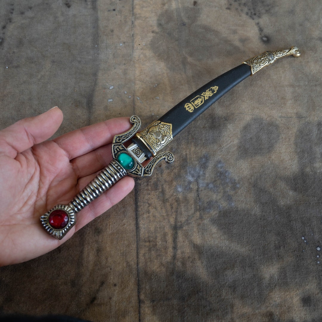 Witches Knife - Vintage Athame Ornate - Wicca Ritual Dagger - Vintage ...