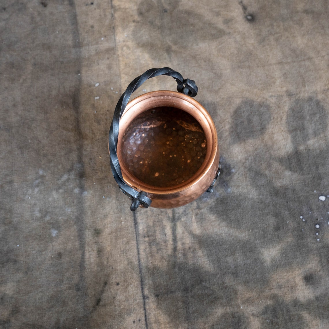 Mini Copper Cauldron Vintage Witch Pot Offering Bowl - Etsy