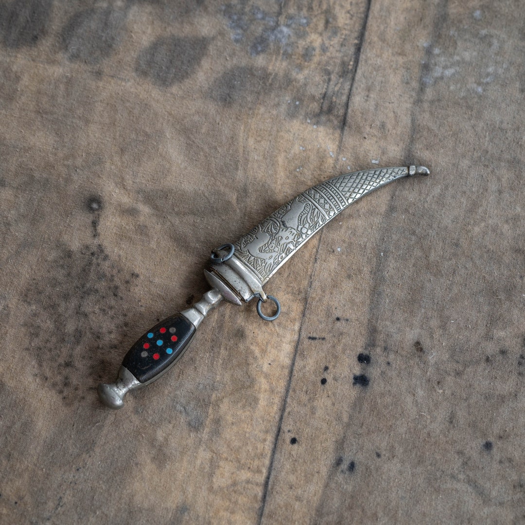 Silber verzierter Dolch Hexen athame Messer Ritual Dolch - Etsy.de