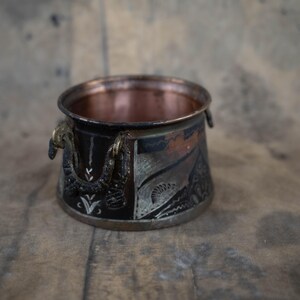 Copper Spell Pot Vintage Smudge Bowl Ritual Incense Burner Witch ...