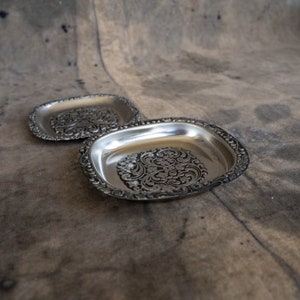 Silver Altar Plate Vintage Offering Bowl Mandala Trinket Dish - Etsy