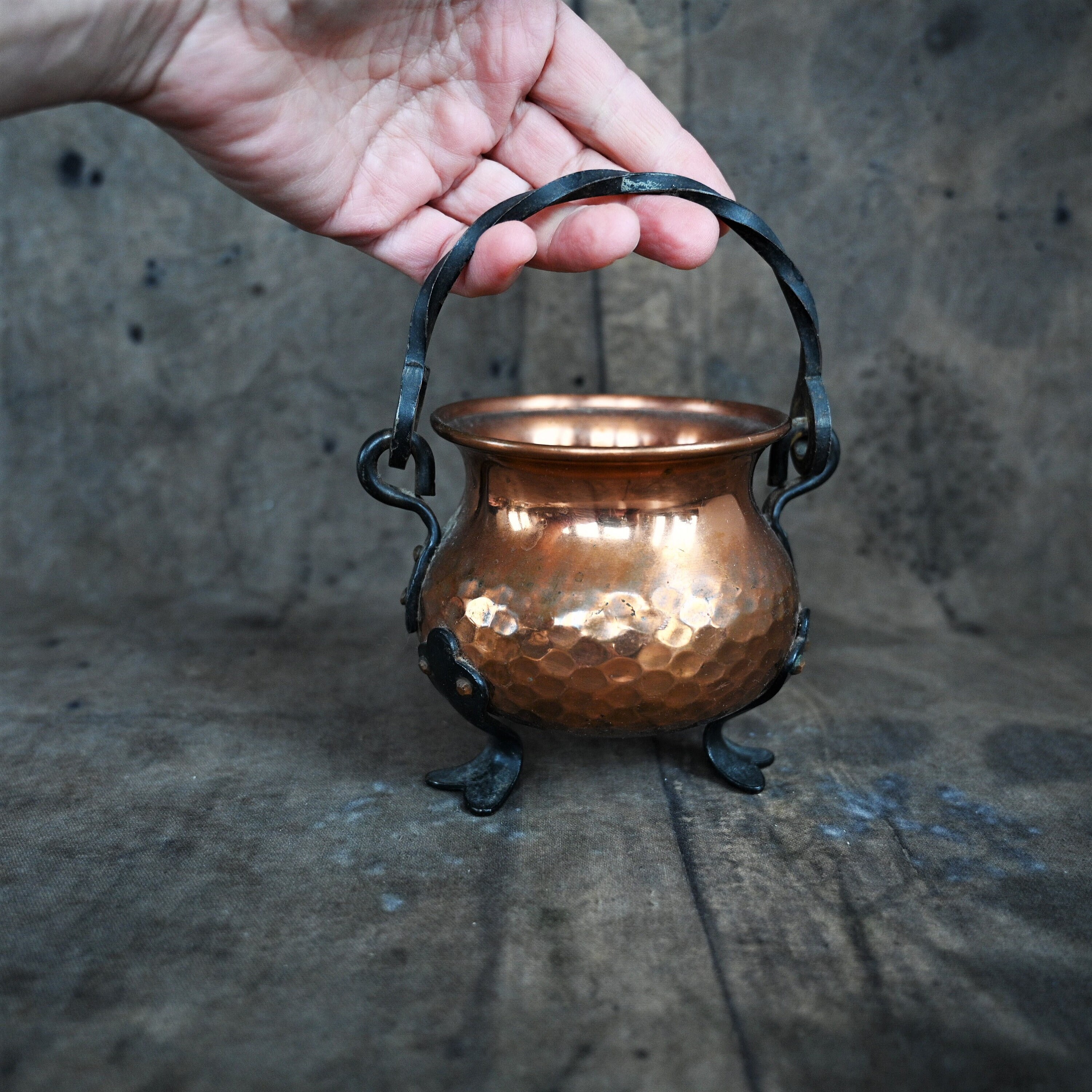 Copper Cauldron Antique Spell Pot Wicca Witch Altar Supplies | Etsy