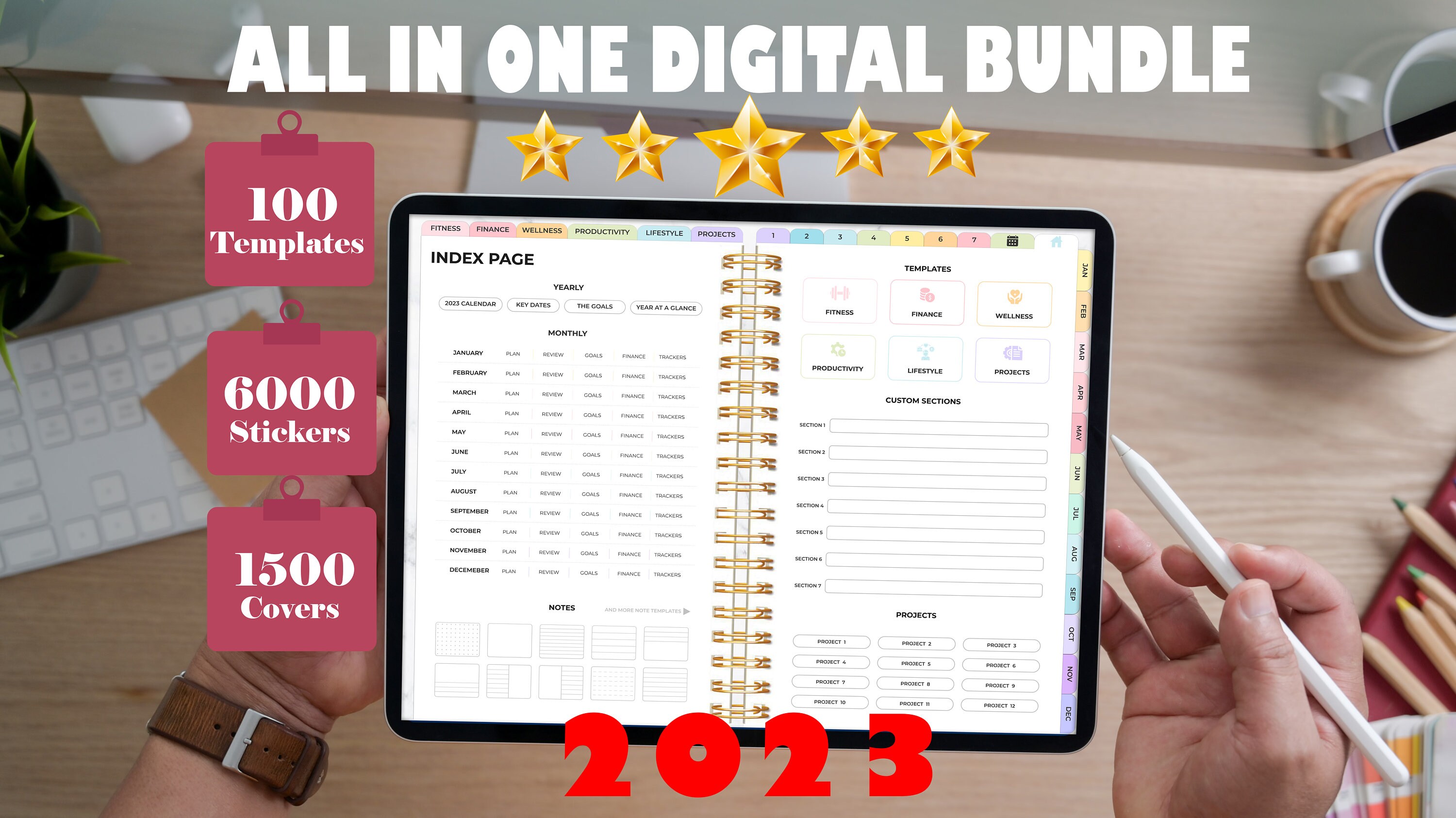 2023 Digital Planner Goodnotes, iPad Planner, Student Planner Daily ...