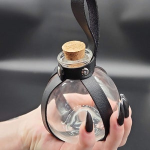 Round Glass Potion Bottle With Belt Loop for Cosplay Decorative - Etsy