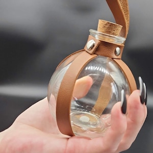 Round Glass Potion Bottle With Belt Loop for Cosplay Decorative - Etsy