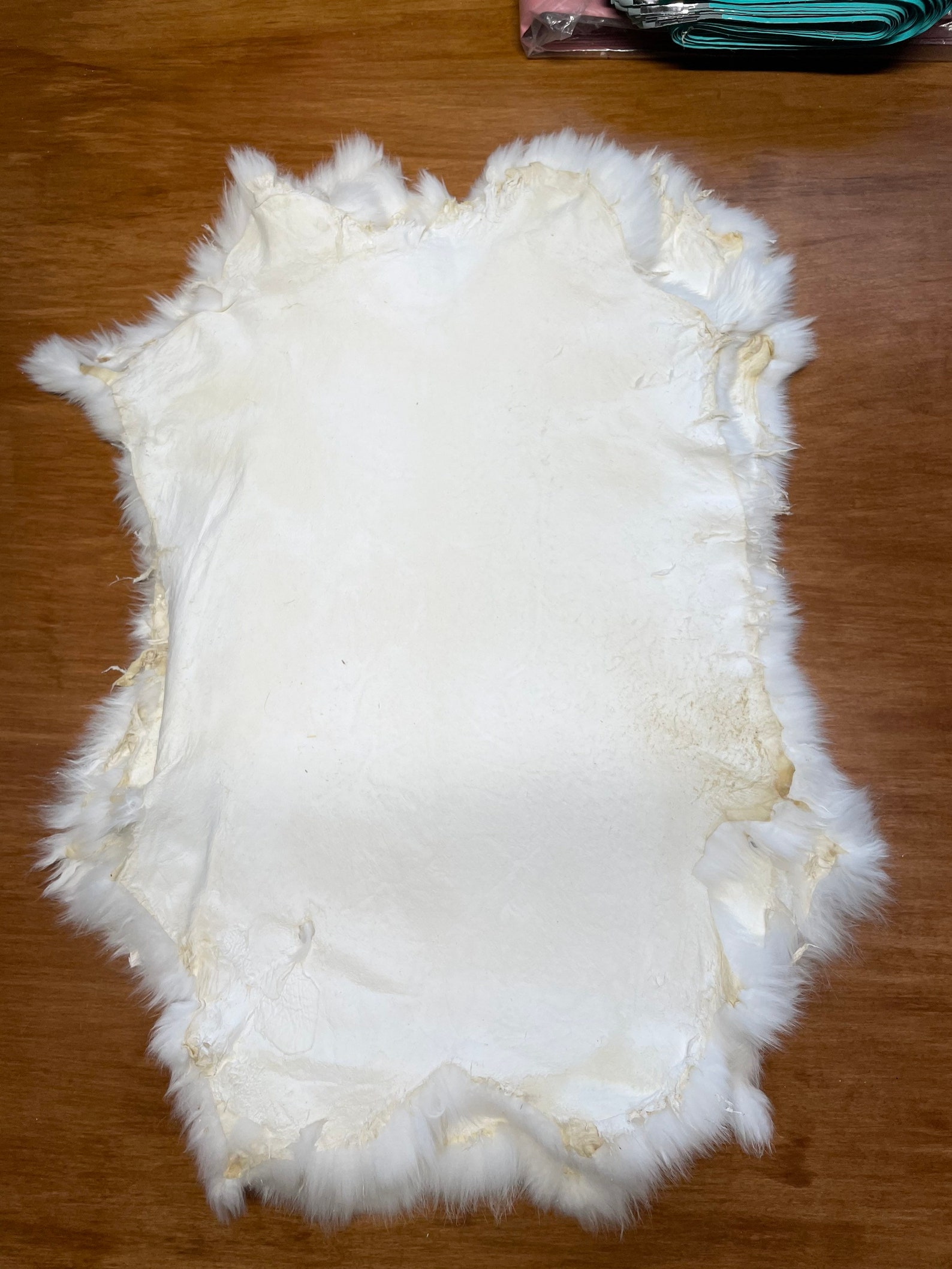 Rabbit Fur Pelts Craft grade white | Etsy