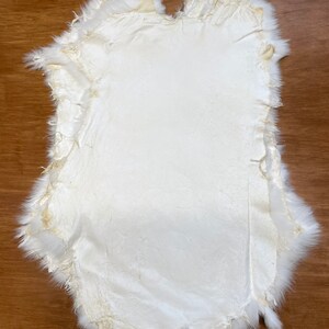 Rabbit Fur Pelts Craft grade white | Etsy