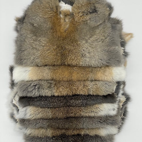 Assorted Natural Color Rabbit Fur Pelts Craft Grade 5pk - Etsy