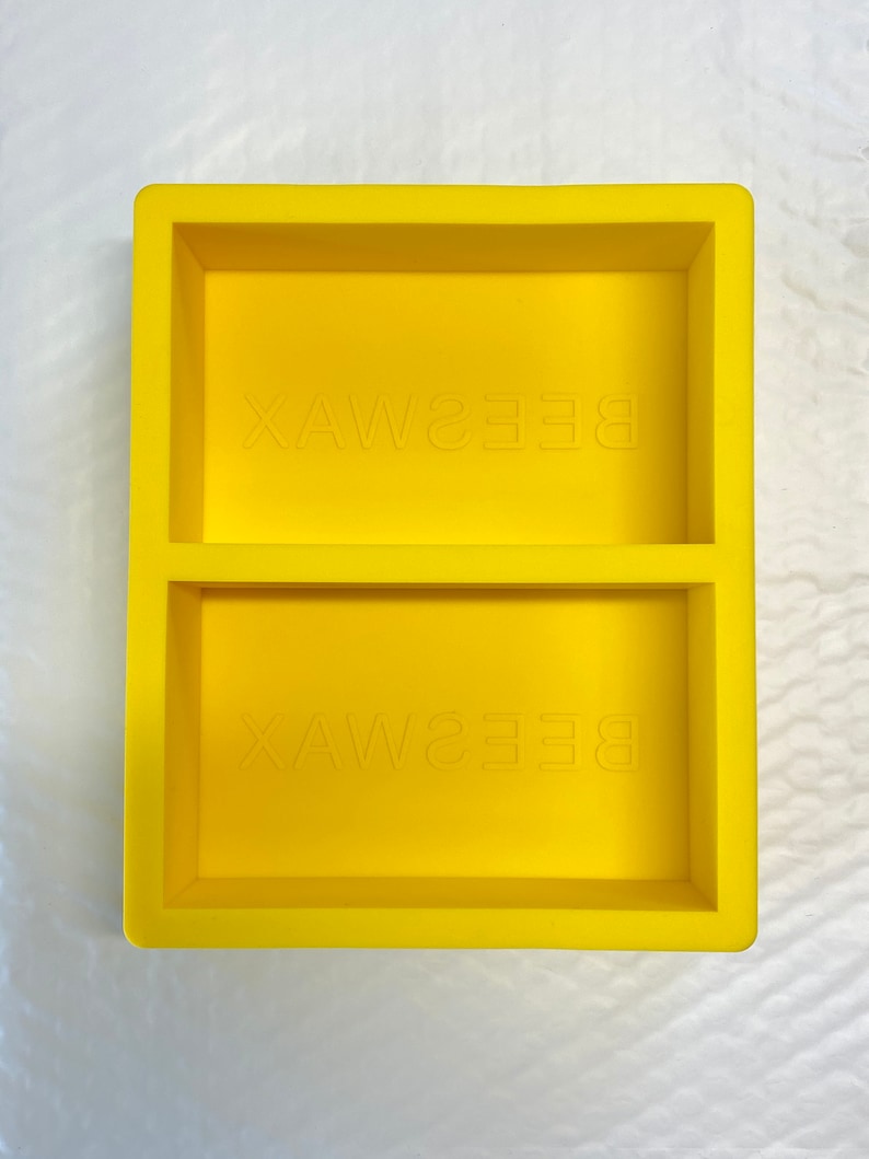 Beeswax Mold - (2) 1 Pound Block Mold & (5) 1 Ounce Bar Mold - Silicone ...
