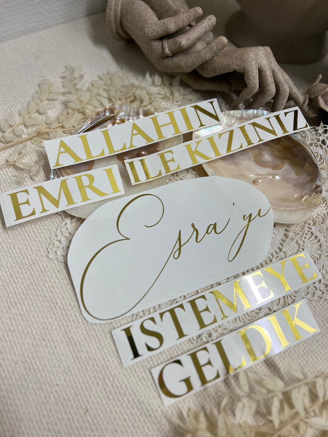 Allahin Emri Ile Kizinizi Istemeye Geldik LETTERING With NAME Made of ...