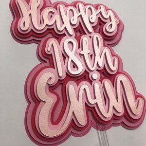 Personalised Multi-layer Cake Topper. - Etsy UK