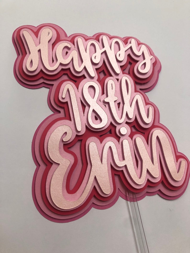 Personalised Multi-layer Cake Topper. - Etsy UK