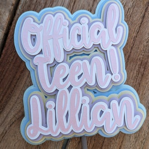 Personalised Multi-layer Cake Topper. - Etsy UK
