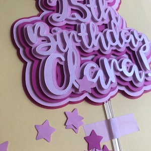 Personalised Multi-layer Cake Topper. - Etsy UK