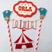 Circus Themed Personalised Topper Set. - Etsy